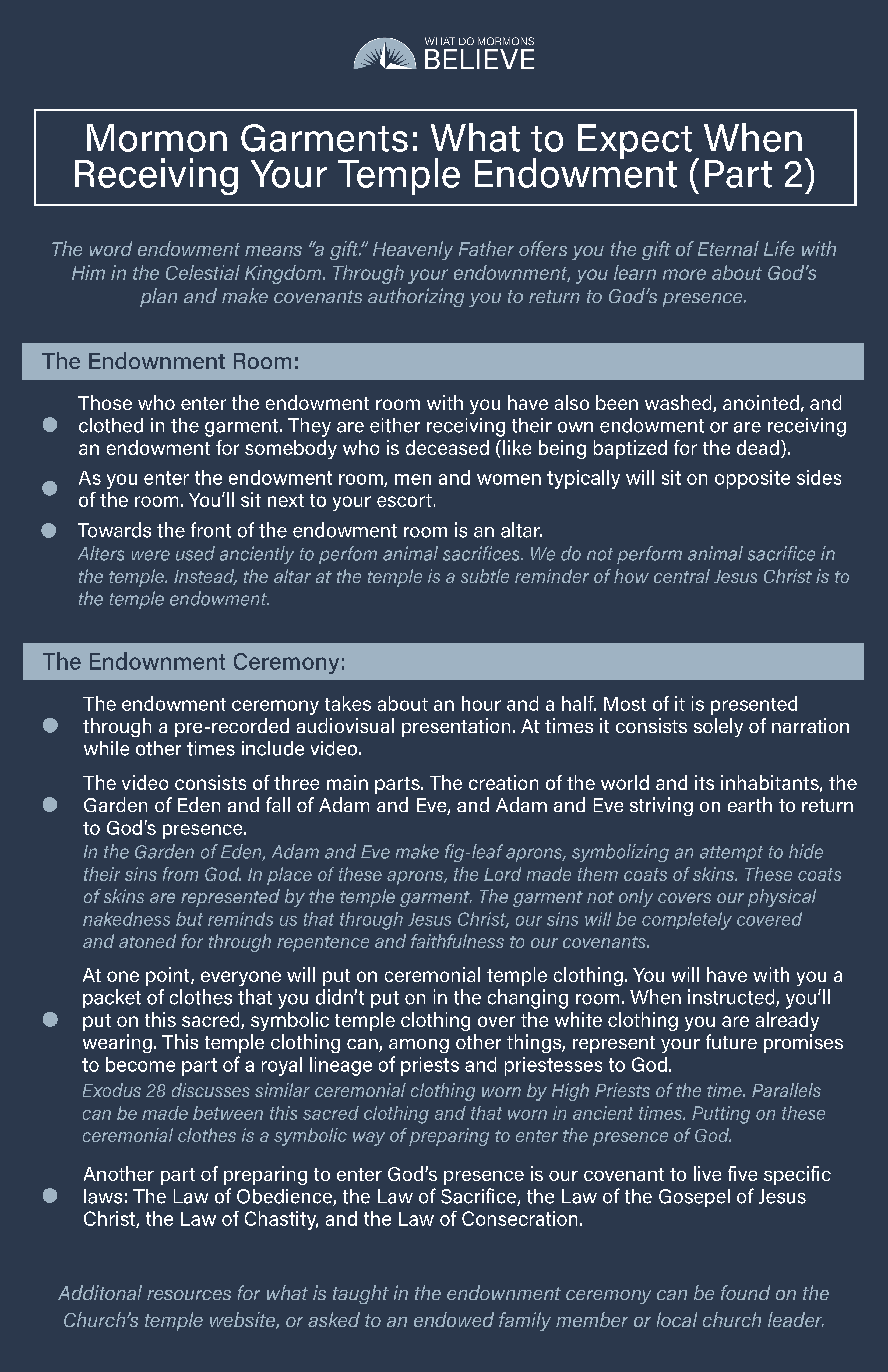 Mormon Garments: What to Expect When Receiving Your Temple Endowment ...